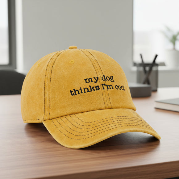 My Dog Thinks I'm Cool Baseball Cap – Puppy Love Gifts Shop